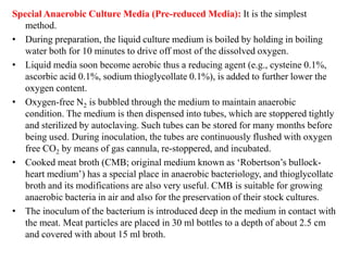 Cultivation of anaerobic bacteria. | PPT