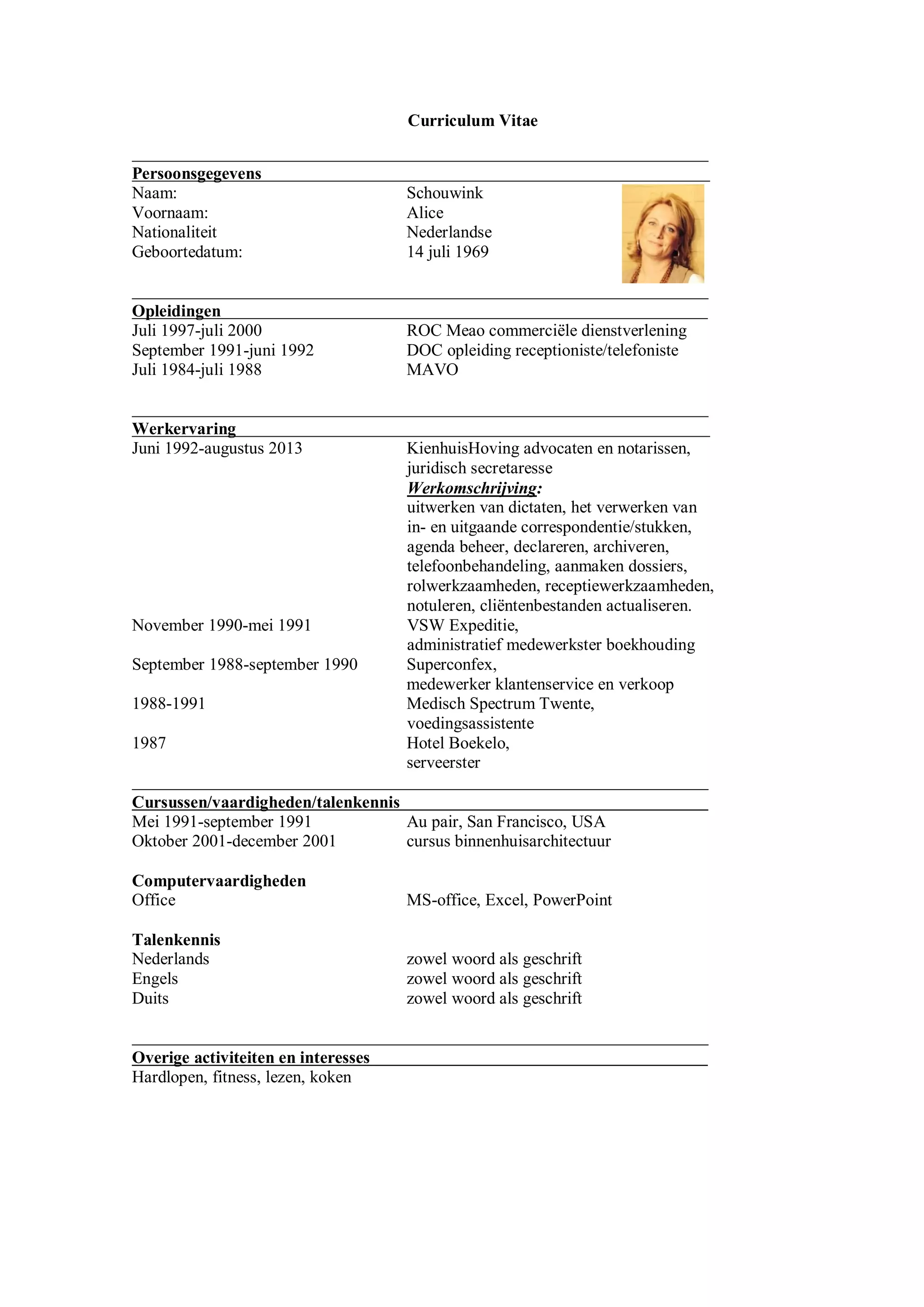 Curriculum Vitae november 2014 | PDF