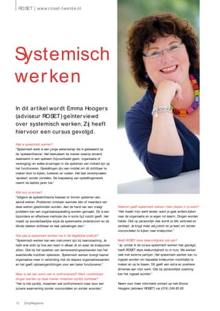 Zorgmagazine interview Emma | PDF