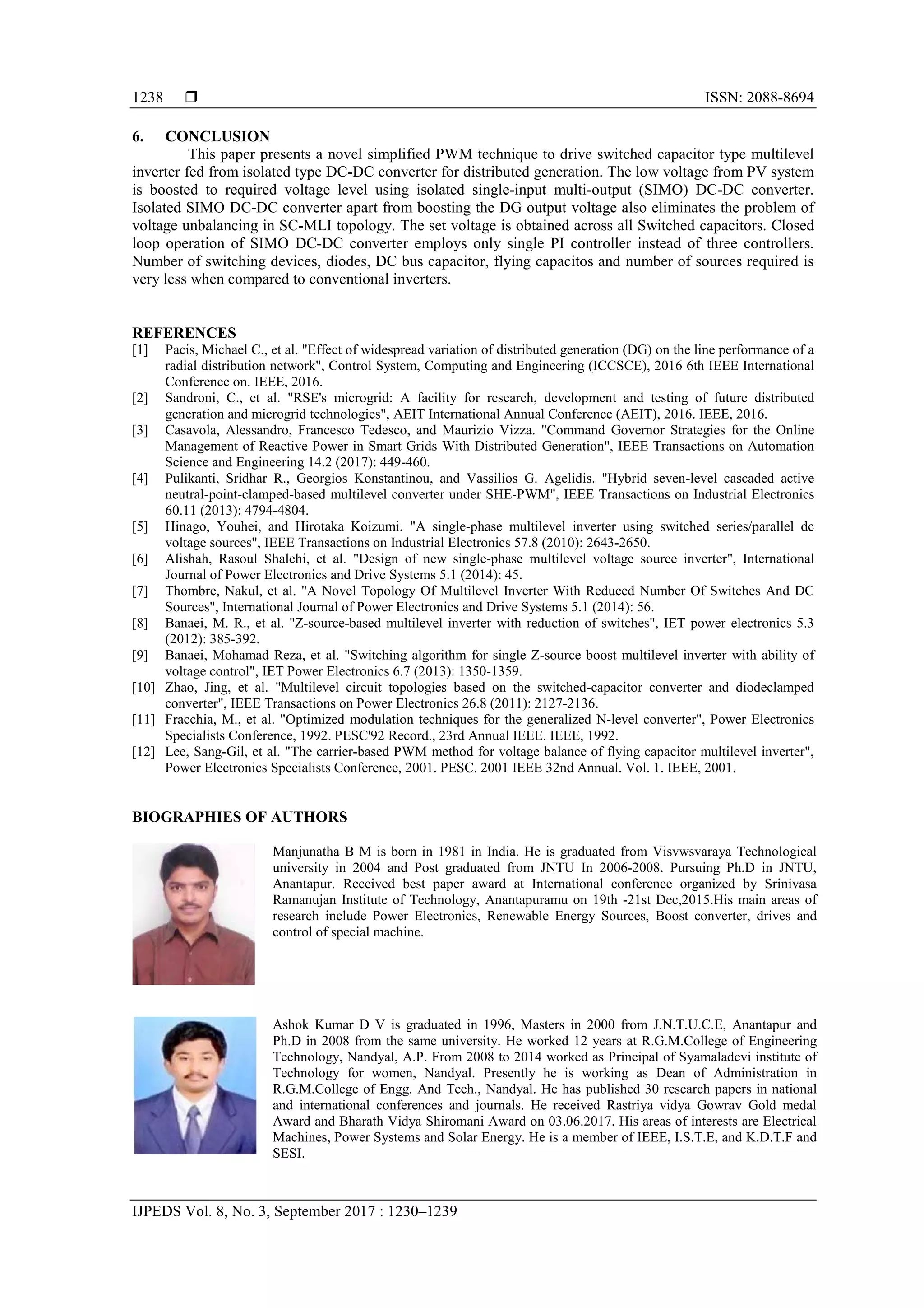 A Simplified PWM Technique for Isolated DC-DC Converter Fed Switched Capacitor Multi-Level ...