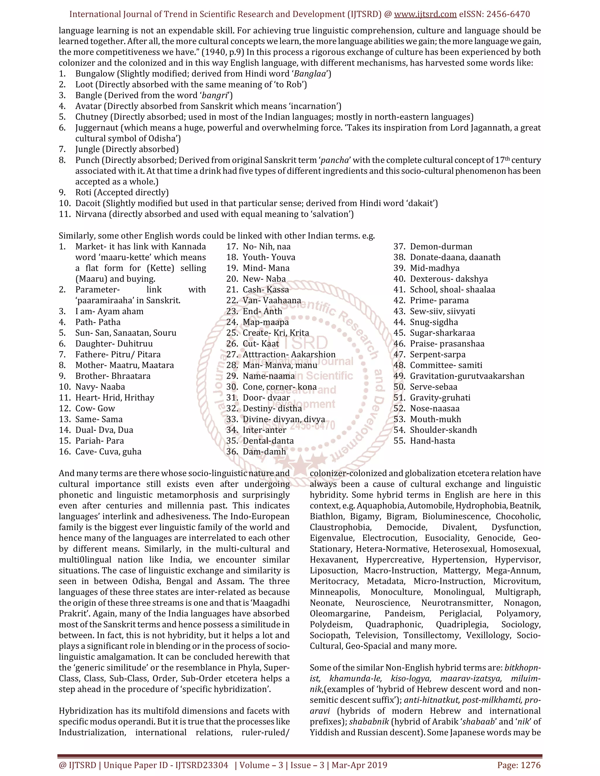 Language in Glocal Cultural Context | PDF