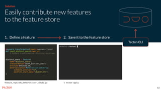Accelerating the ML Lifecycle with an Enterprise-Grade Feature Store | PPT