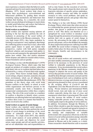 The Role of Social Workers and Community Psychologists in Promoting the ...