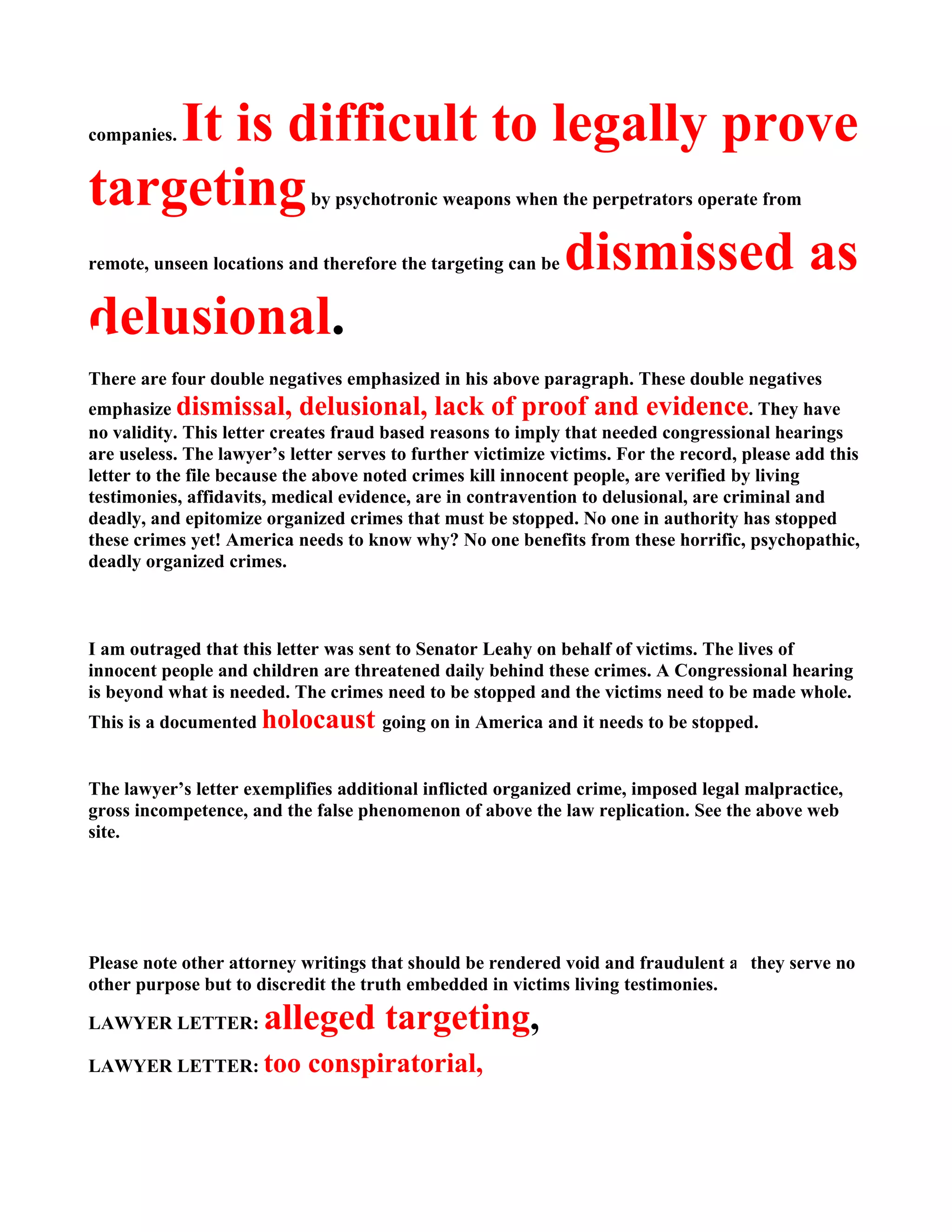 INFLICTED TI LEGAL ABUSE 101 | DOC