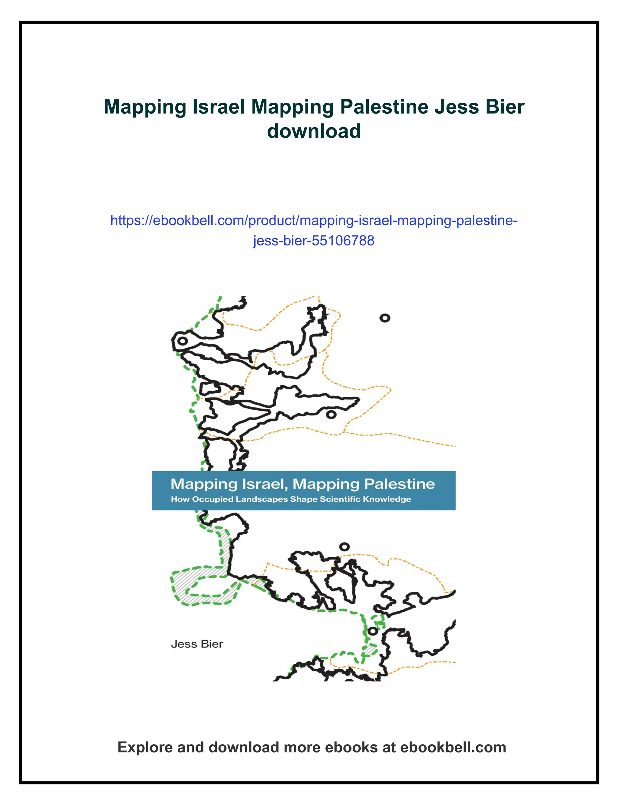 Mapping Israel Mapping Palestine Jess Bier | PDF