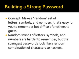 Staying Safe and Secure with Passwords | PPT
