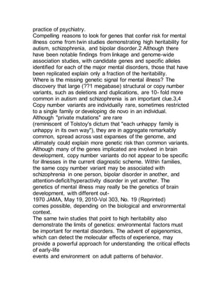 jama letter- Rethinking Mental Illness | PDF