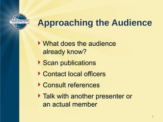 Know Your Audience (Powerpoint) | PPS