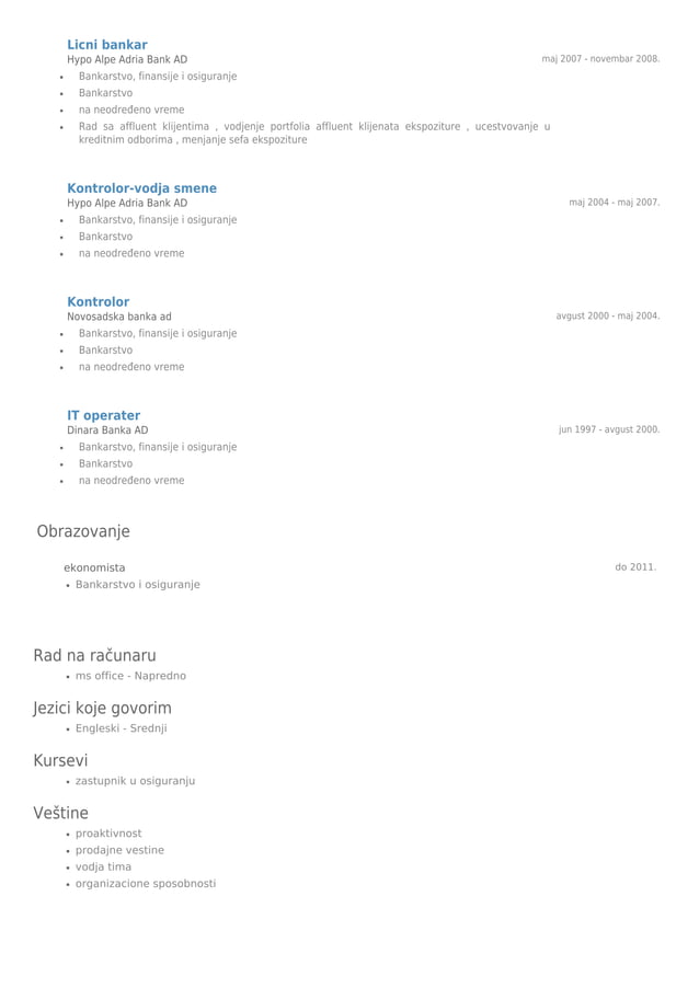 Dusan.Hrkalovic-CV | PDF