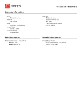 FEResultsNotice | PDF