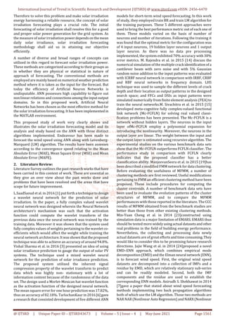 Solar Irradiation Prediction using back Propagation and Artificial Neural Network | PDF