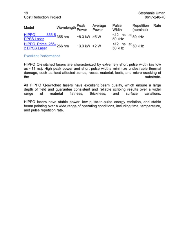 Cost Reduction Project | PDF