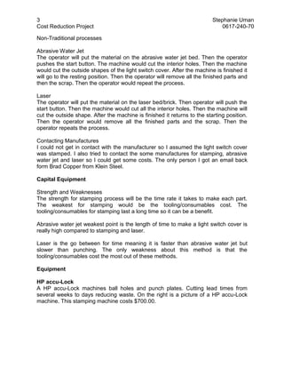 Cost Reduction Project | PDF