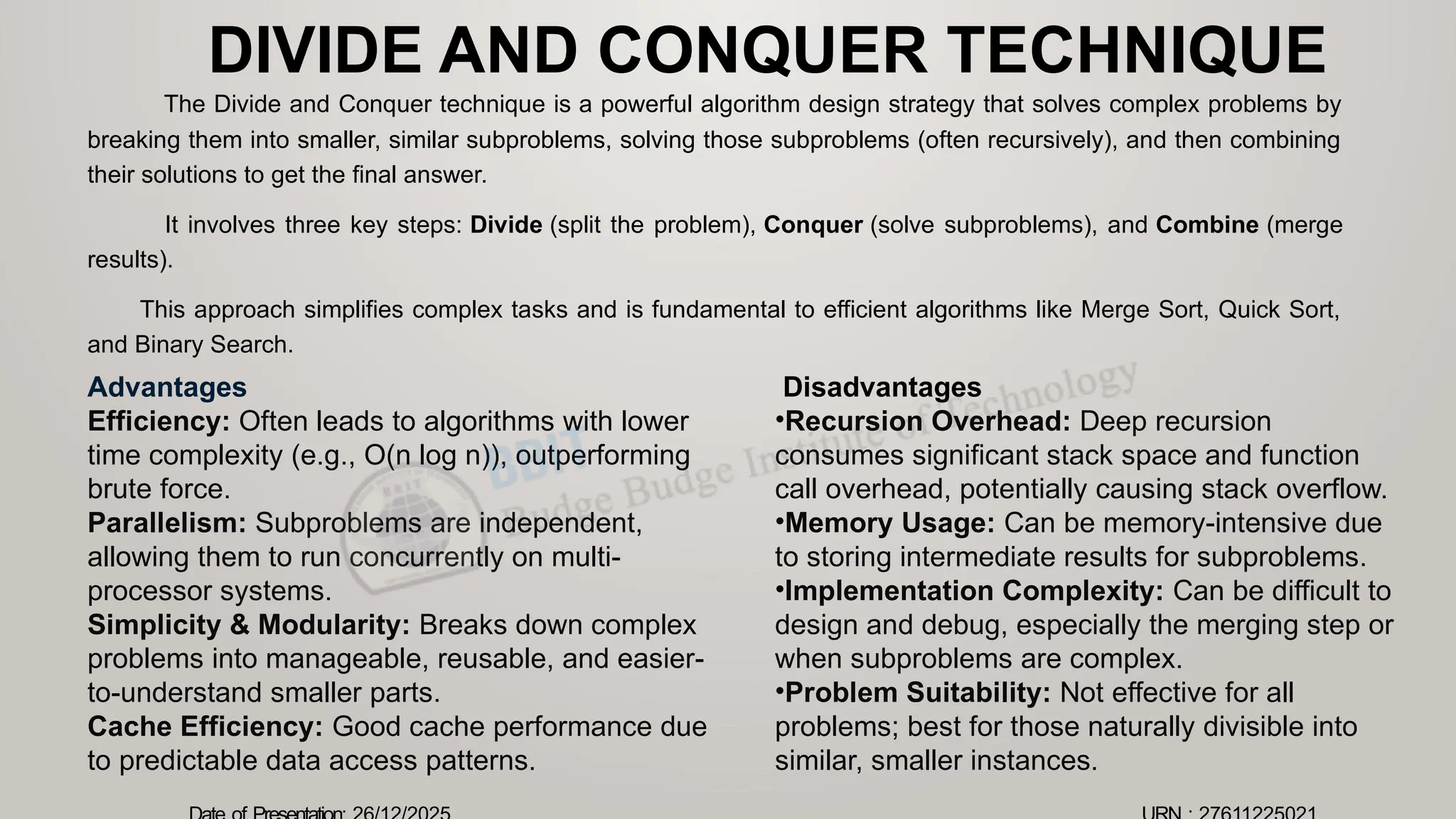 makaut divide and conqure algorithem_PGCSE104.pptx