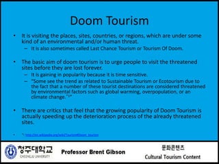Lecture #5 - Dark & Doom Tourism | PPTX