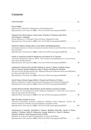 Salmonella Pathogenesis And Host Restriction France Daigle | PDF