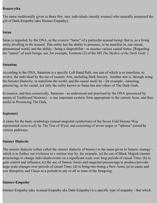 The Requisite Order Of Nine Angles Order Of Nine Angles | PDF