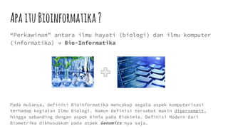 Peran Bioinformatika Menuju Visi Unila 2025 | PDF