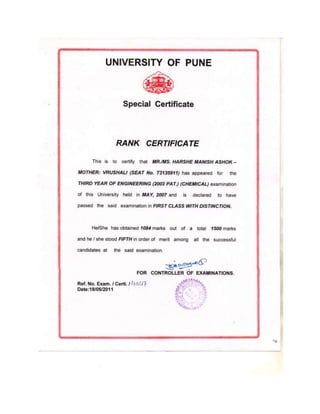 Rank certificates | DOCX