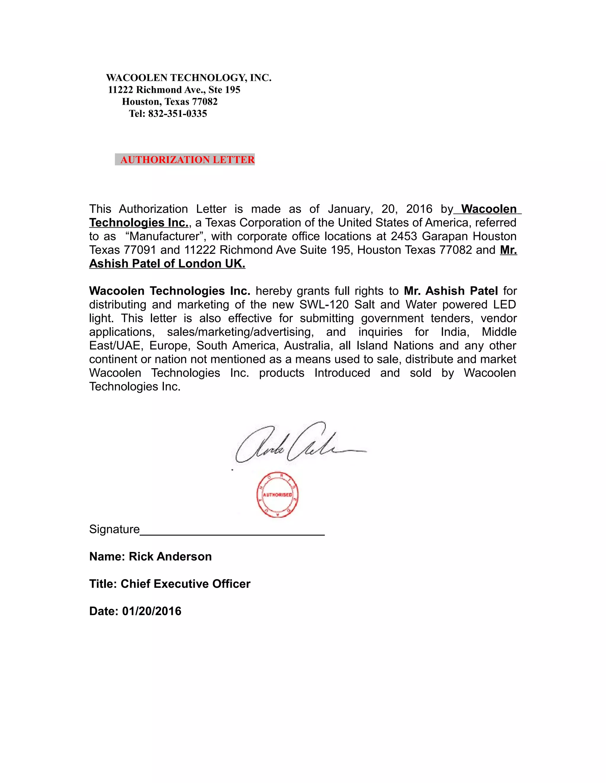 Ash Distribut Letter | DOC