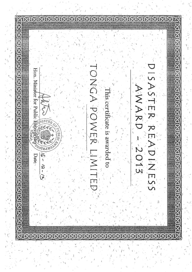 Disaster Readiness Award | PDF