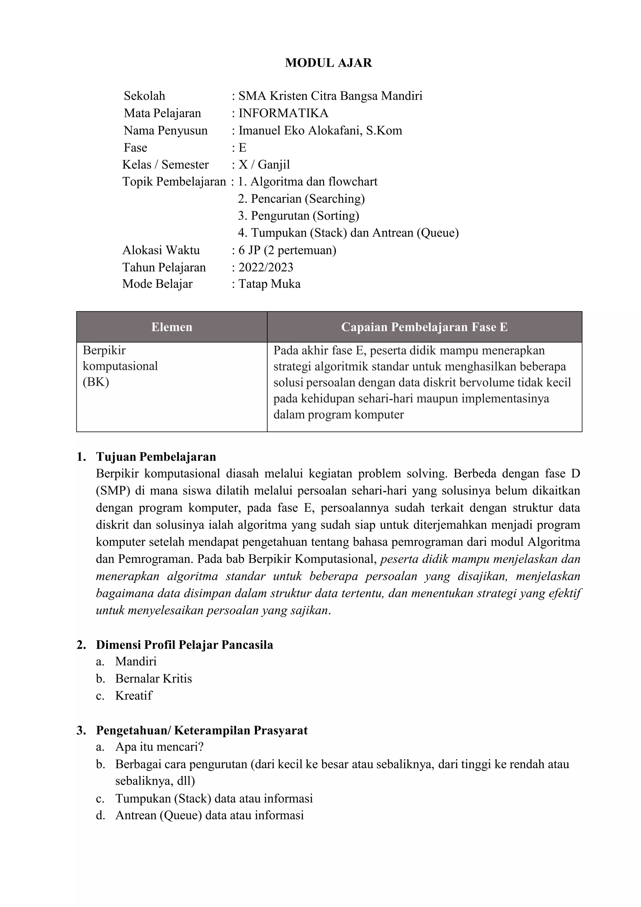 Modul-Ajar_Informatika_X_Berpikir-Komputasional-dan-LKPD | DOCX