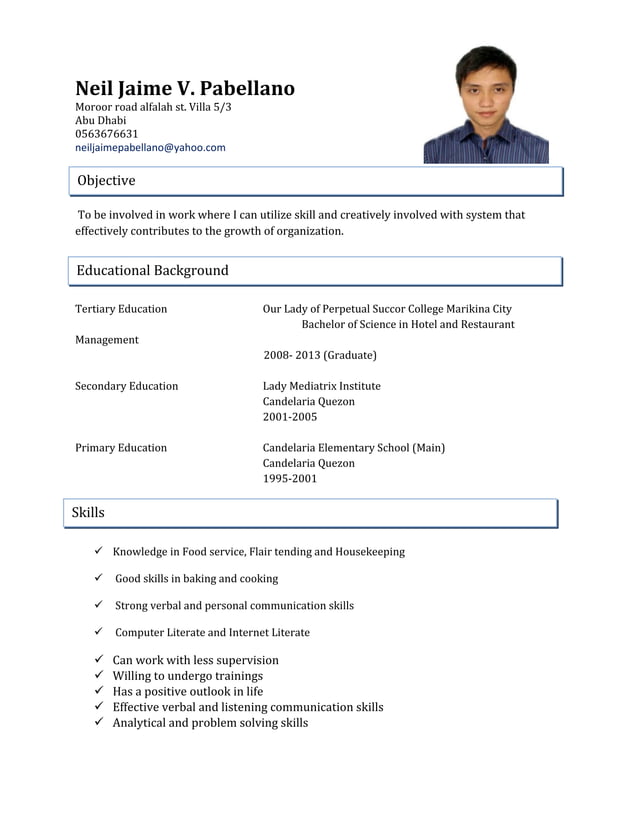 Niel Jaime_curriculum vitae1 (2) | PDF