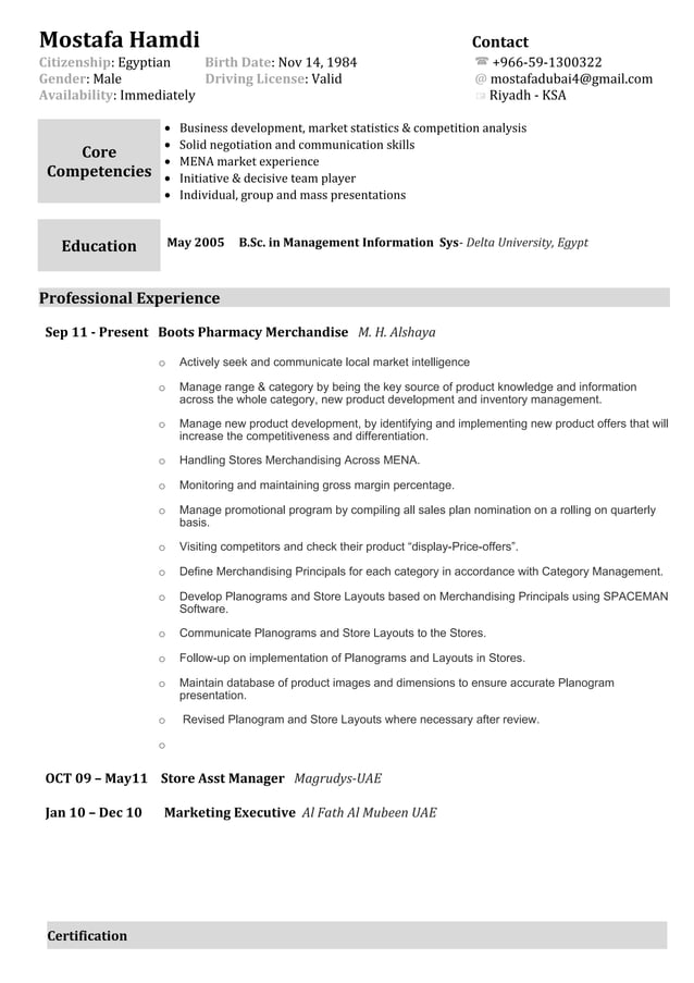 Mostafa Updated CV | PDF