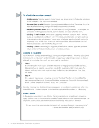 Organizing Your Speech (PDF) | PDF