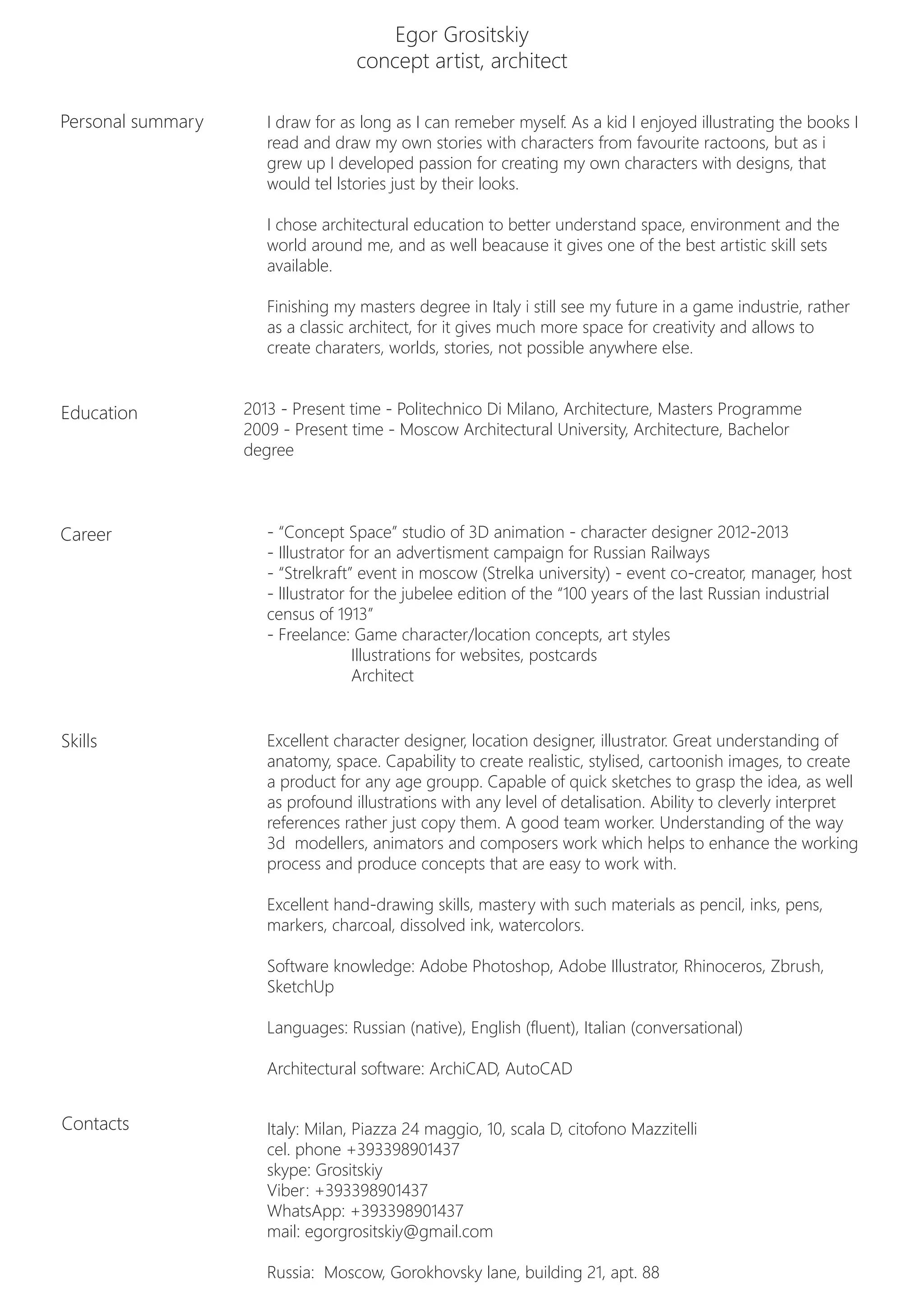 Egor Grositskiy_CV | PDF