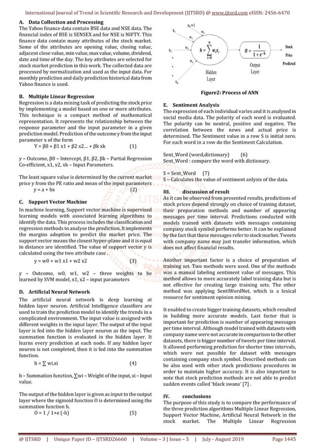 Predition Model for Stock Price on Big Data Analytics | PDF