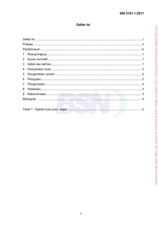 27705 sni 3141.1-2011-susu-segar-bag.1-sapi | PDF