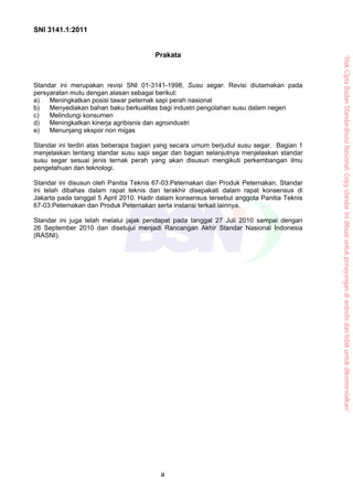 27705 sni 3141.1-2011-susu-segar-bag.1-sapi | PDF