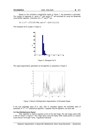 Bayesian Segmentation in Signal with Multiplicative Noise Using Reversible Jump MCMC | PDF
