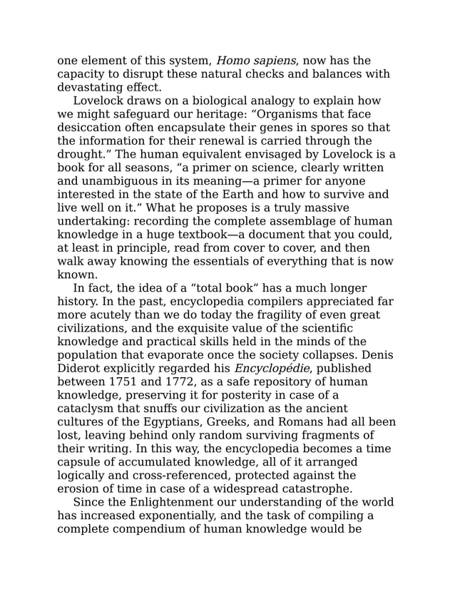 The Knowledge How To Rebuild Our World From Scratch Lewis Dartnell | PDF