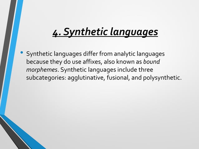 Morphological types of languages | PDF