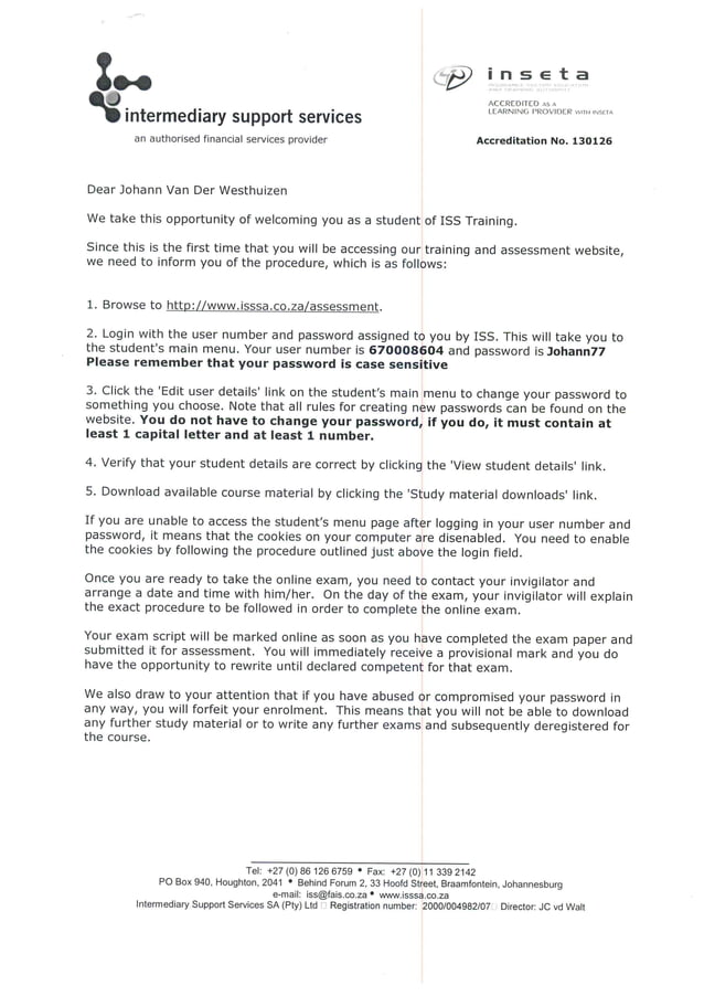 Fais documents on credits | PDF