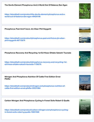 Phosphorous And Calcium Utilization And Requirements In Farm Animals ...