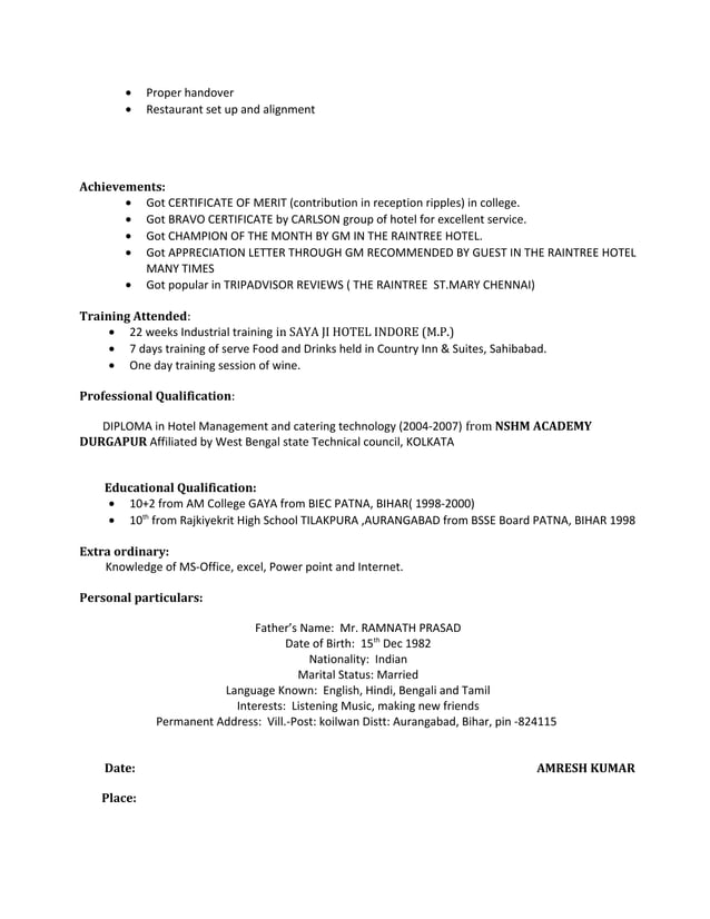 AMRESH NEW RESUME | PDF