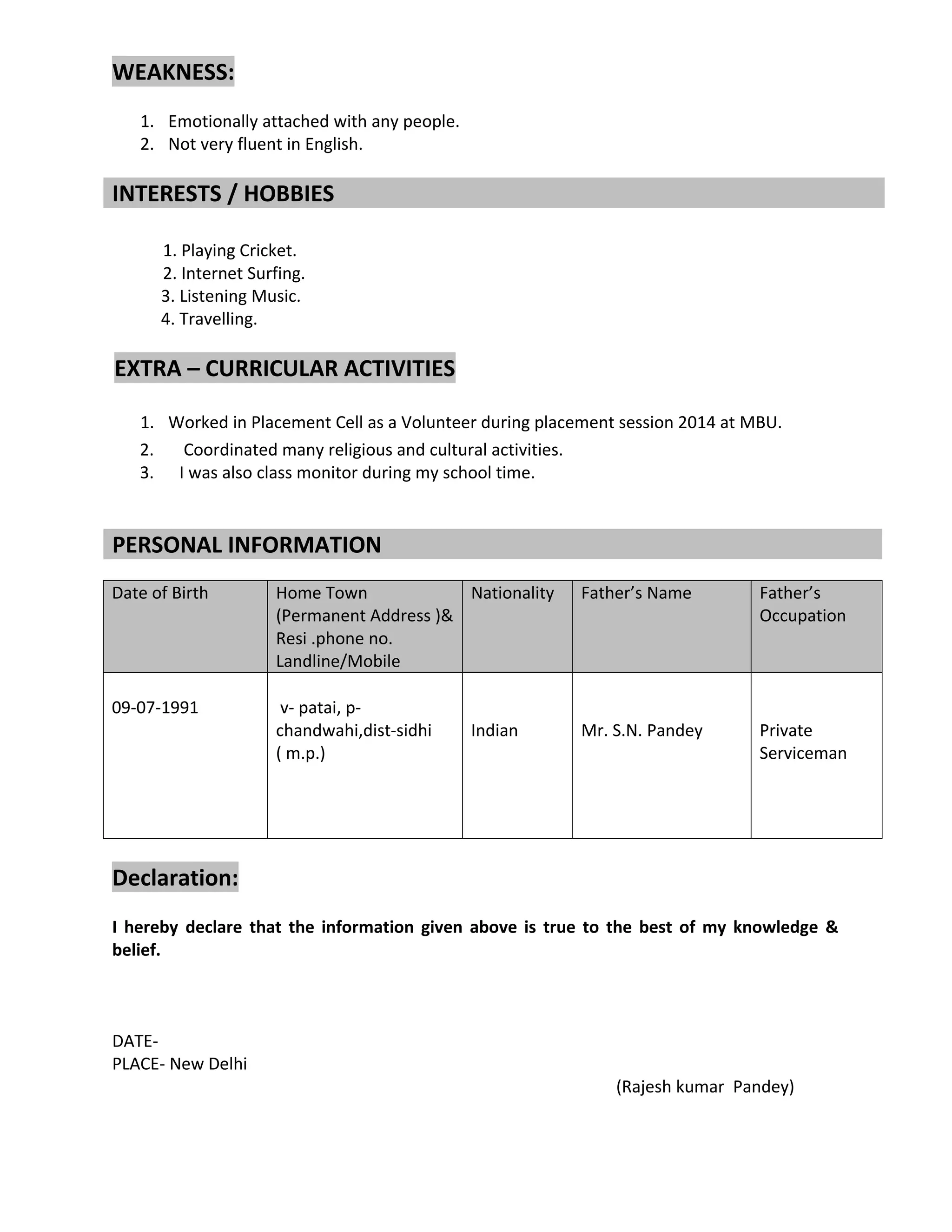 Rajesh Resume | DOC