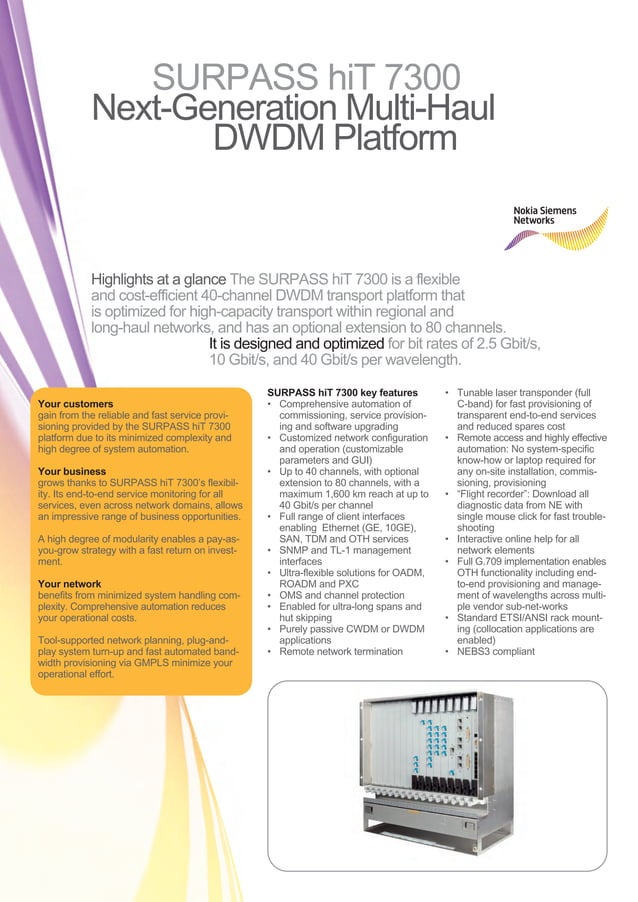 Datasheet_hiT_7300 | PDF | Computer Networking | Computing