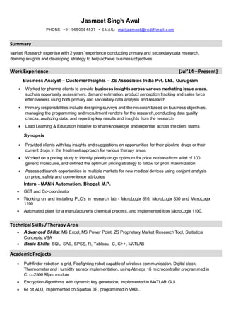 Resume- Jasmeet Awal | DOCX