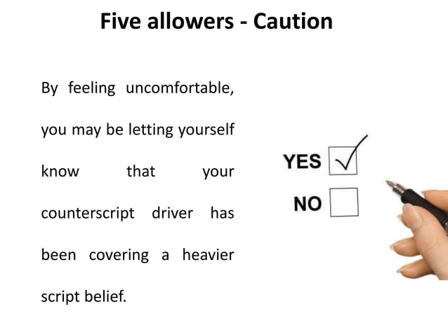 Five allowers - Transactional Analysis - Manu Melwin Joy | PPTX