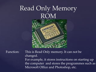 Computer components | PPTX