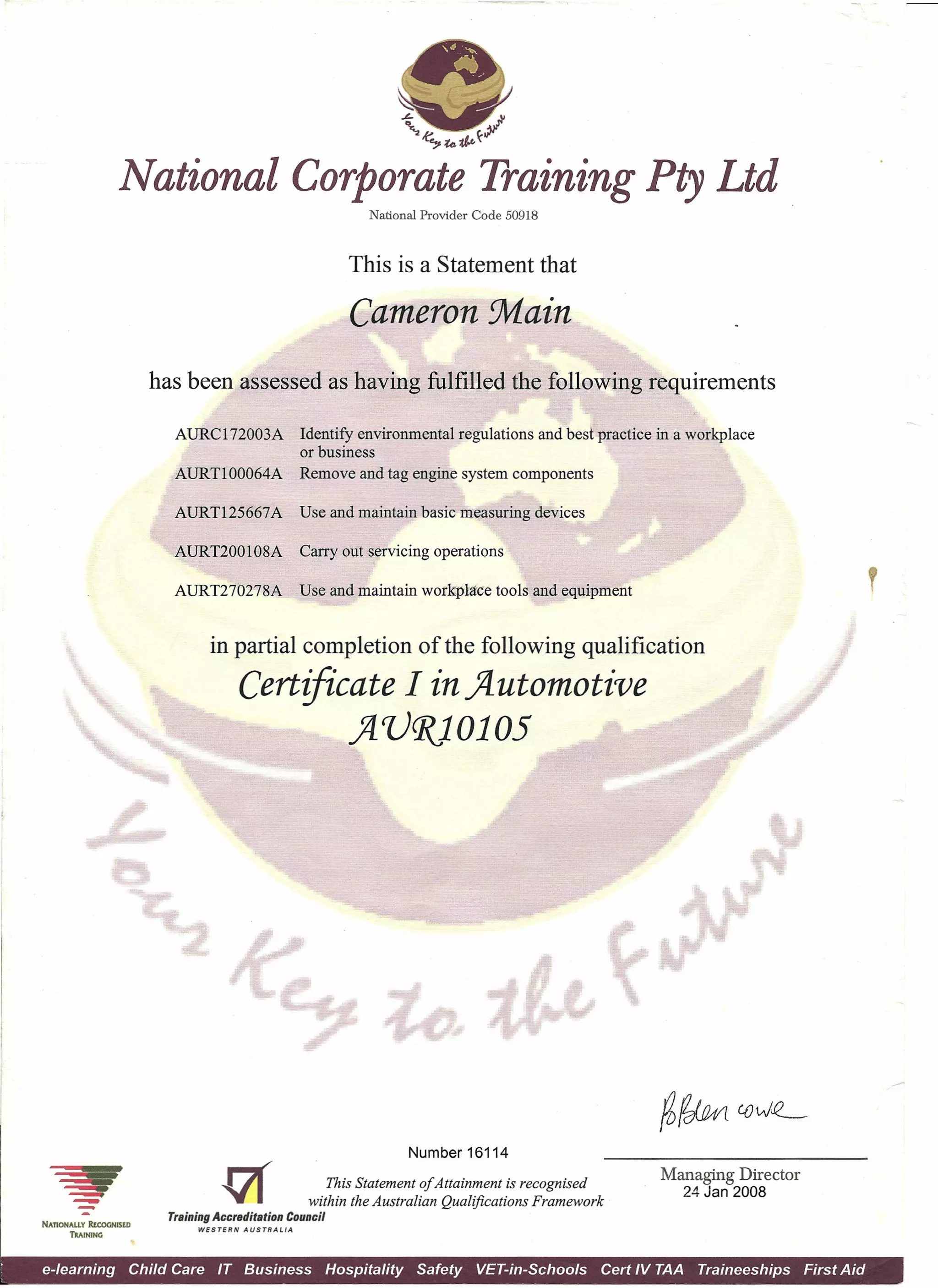 Camerons Birth Cert | PDF