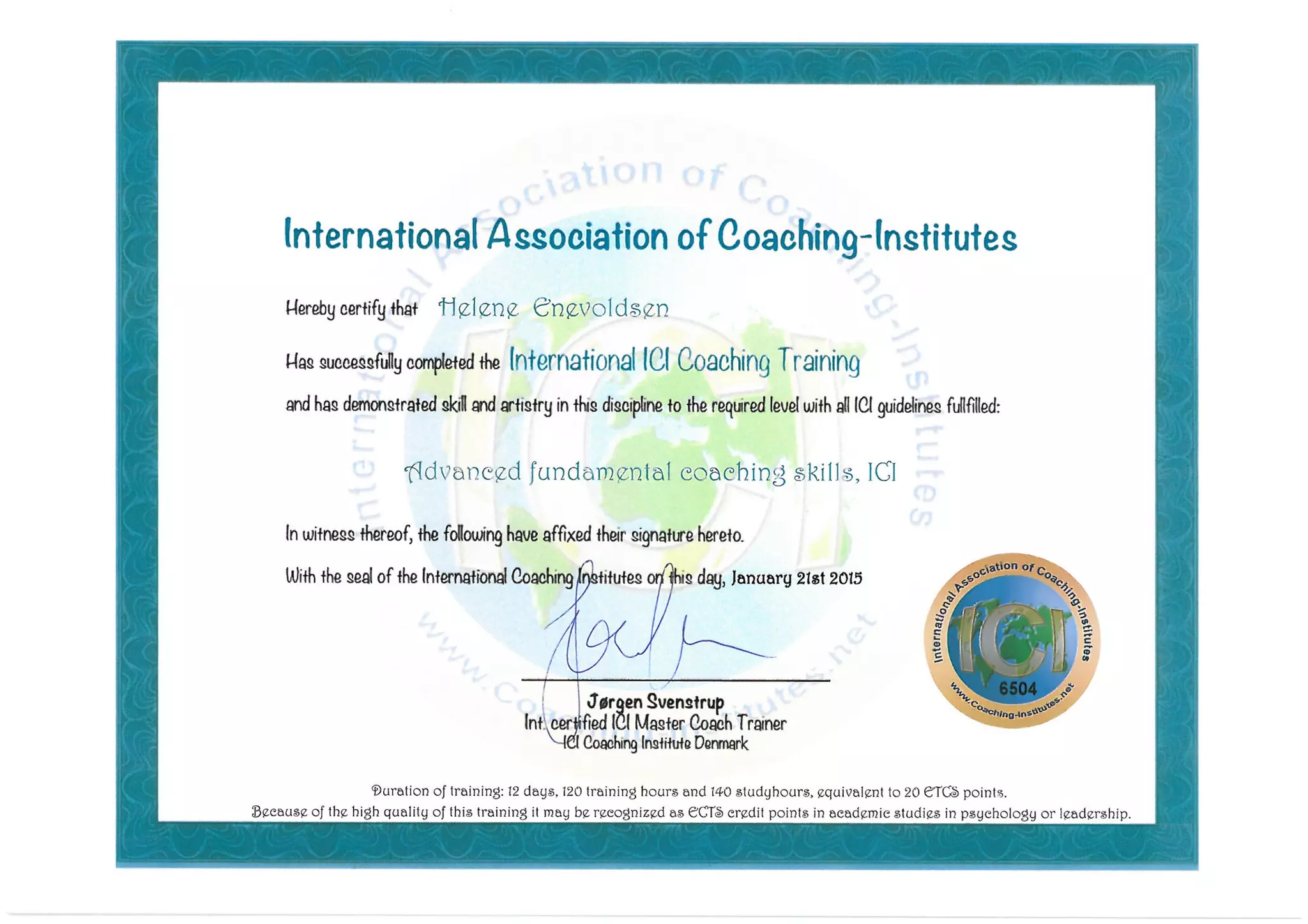 Coach Certificate | PDF