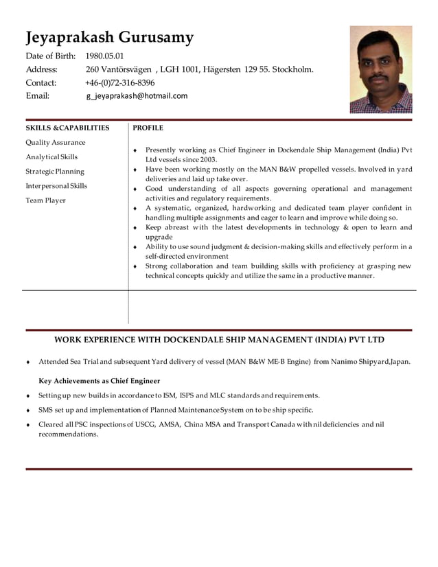 Jeyaprakash Gurusamy _ CV1 | PDF