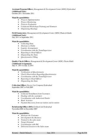 Resume - Danish Baloach | PDF