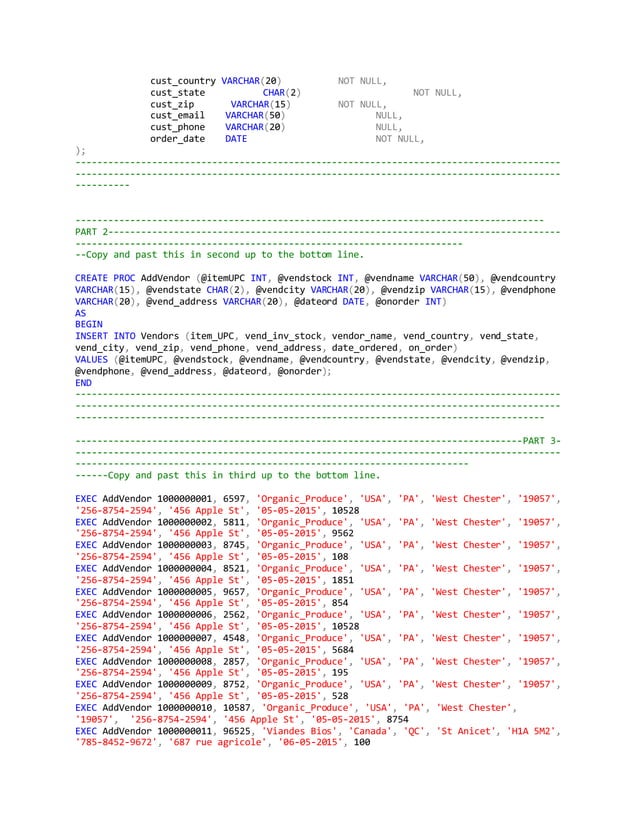 Organic Gardens SQL Database Schema By Christopher Kaczor | PDF