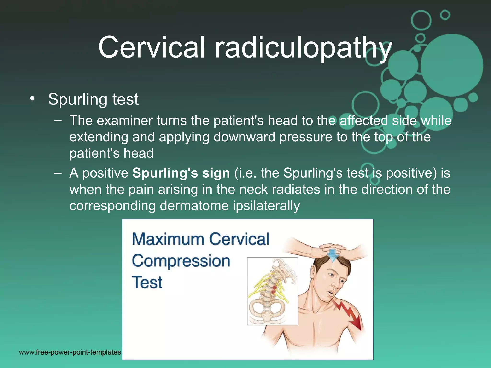 278 Treatment of disk and ligamentous diseases of the cervical spine ...